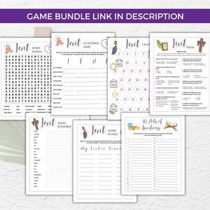 Lent Word Search Game, Printable Lenten Activity, Lent Party Game ...