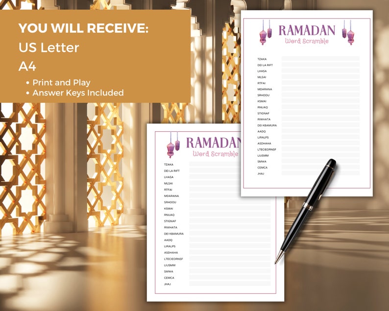 Ramadan Activity Bundle, Printable Ramadan Activities for Kids, EID Activities, Ramadan Coloring ...