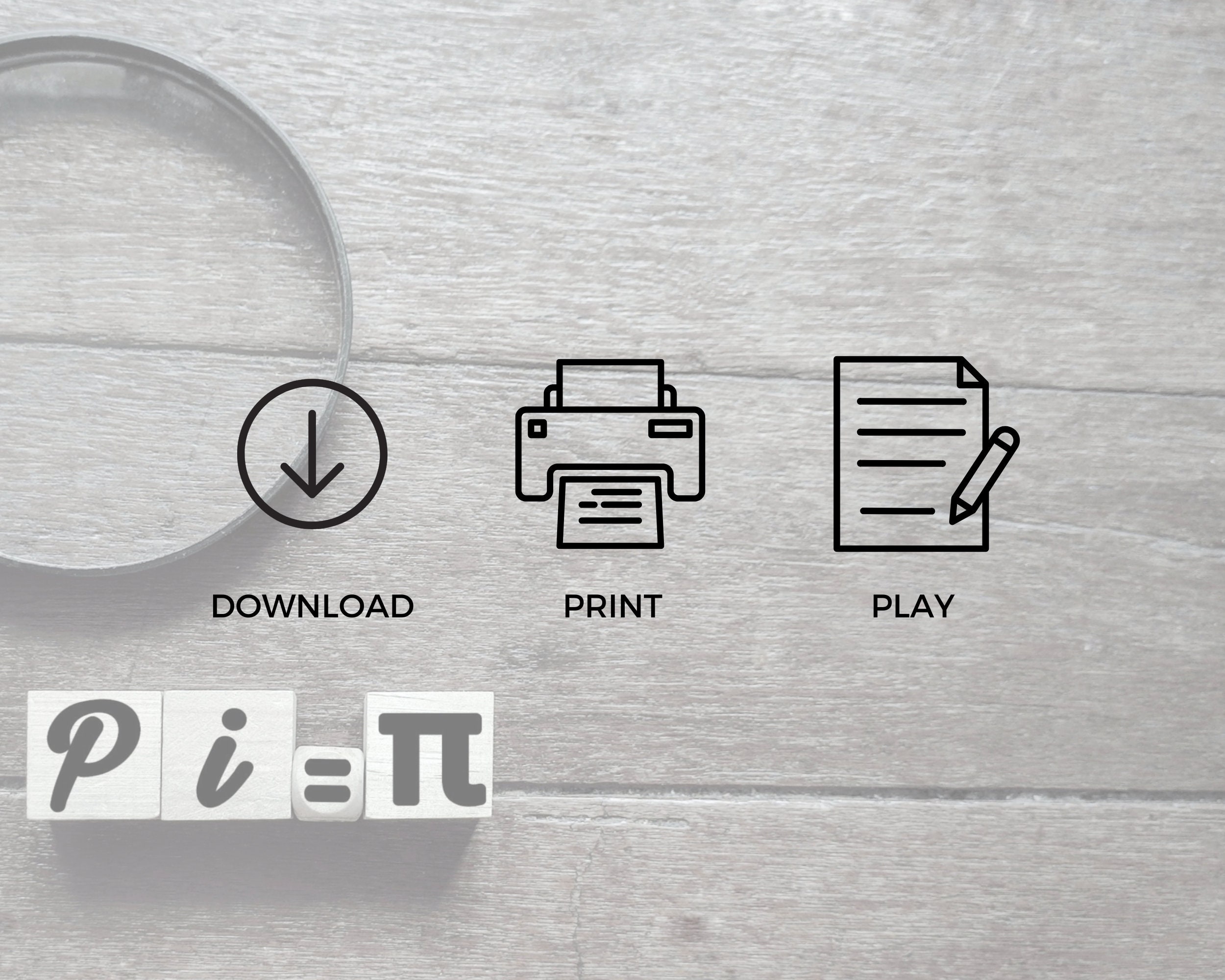 Pi Day Game Day Bundle, Printable Pi Day Activity Bundle, Pi Day Party ...