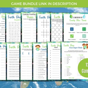 Earth Day Tic Tac Toe Game, Printable Earth Day Tic Tac Toe Activity ...