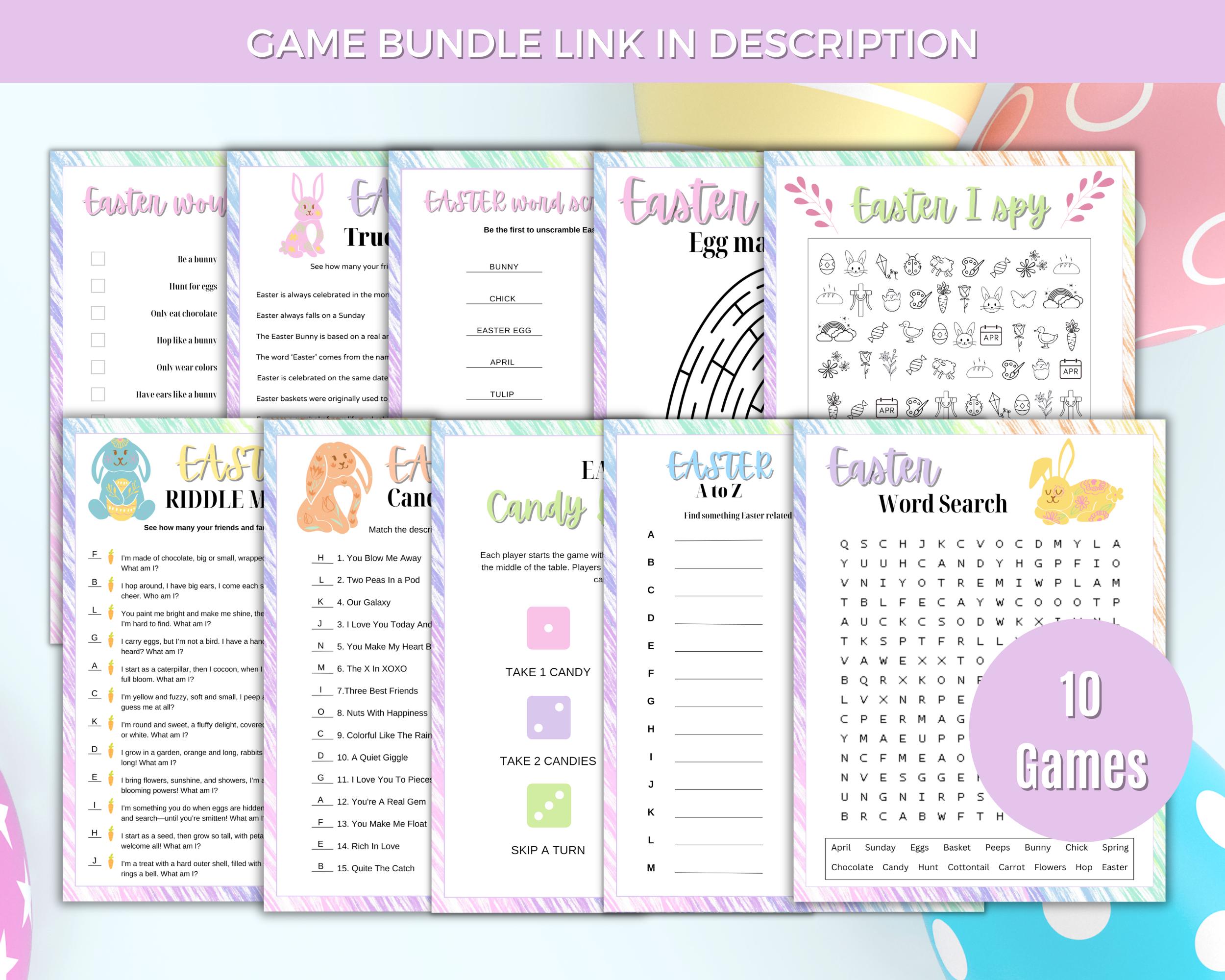 Easter Maze Game, Printable Easter Egg Maze Activity, Easter Party ...