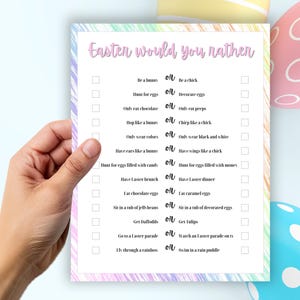 Easter Would You Rather Game, Printable Easter This or That Activity ...