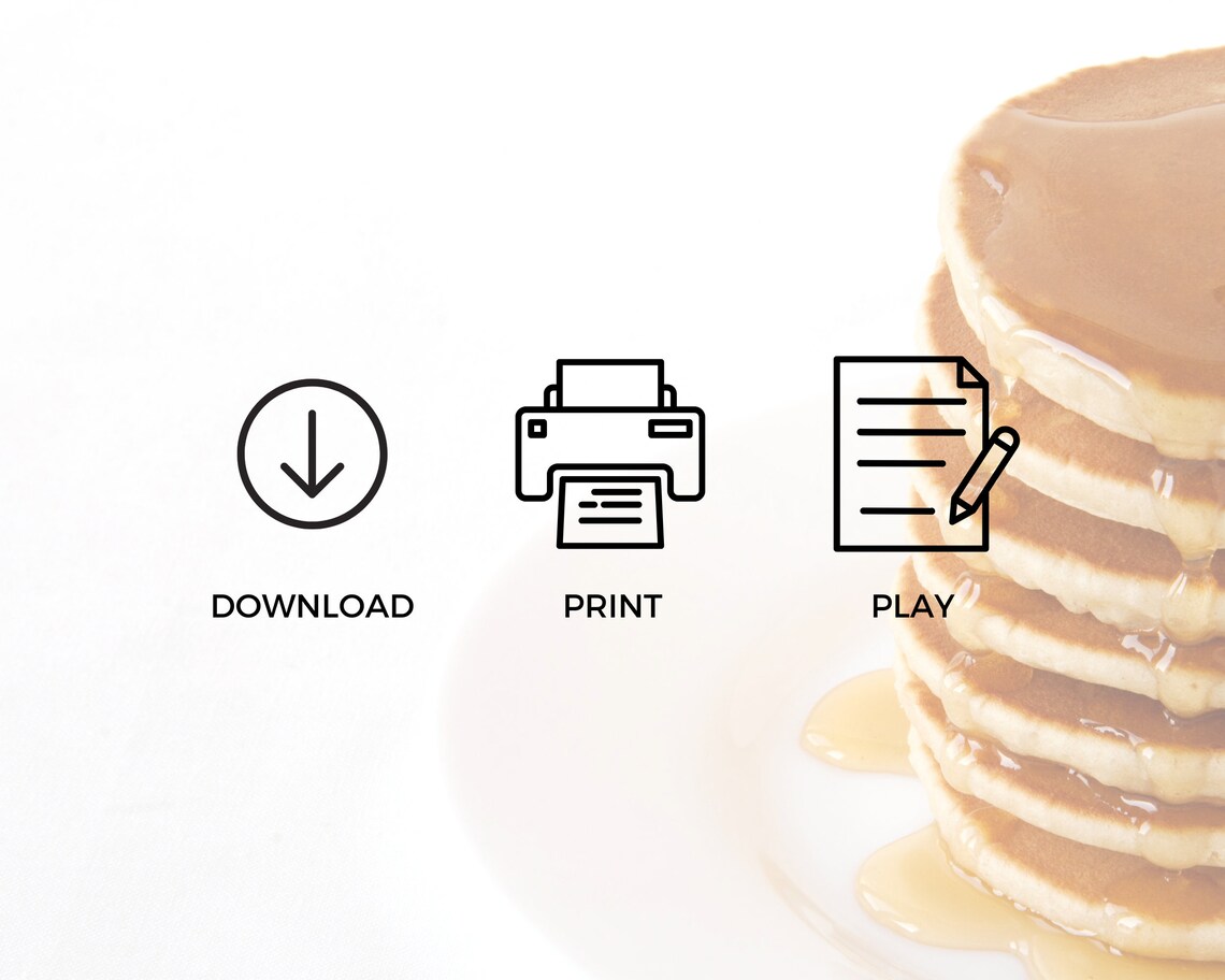 Pancake Day Coloring Placemat, Printable Pancake Day Activity Placemat ...