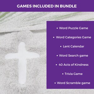 Lent Activity Bundle, Printable Lenten Party Games, Easter Activities ...