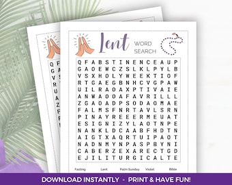 Lent Trivia Game, Printable Lenten Activity, Lent Party Game, Easter ...