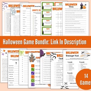 Printable Halloween Candy Dice Game, Halloween Candy Game, Candy Dice ...