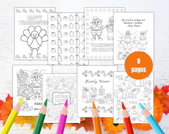 Thanksgiving Coloring Pages, Fall Coloring Sheets, Printable Kids ...