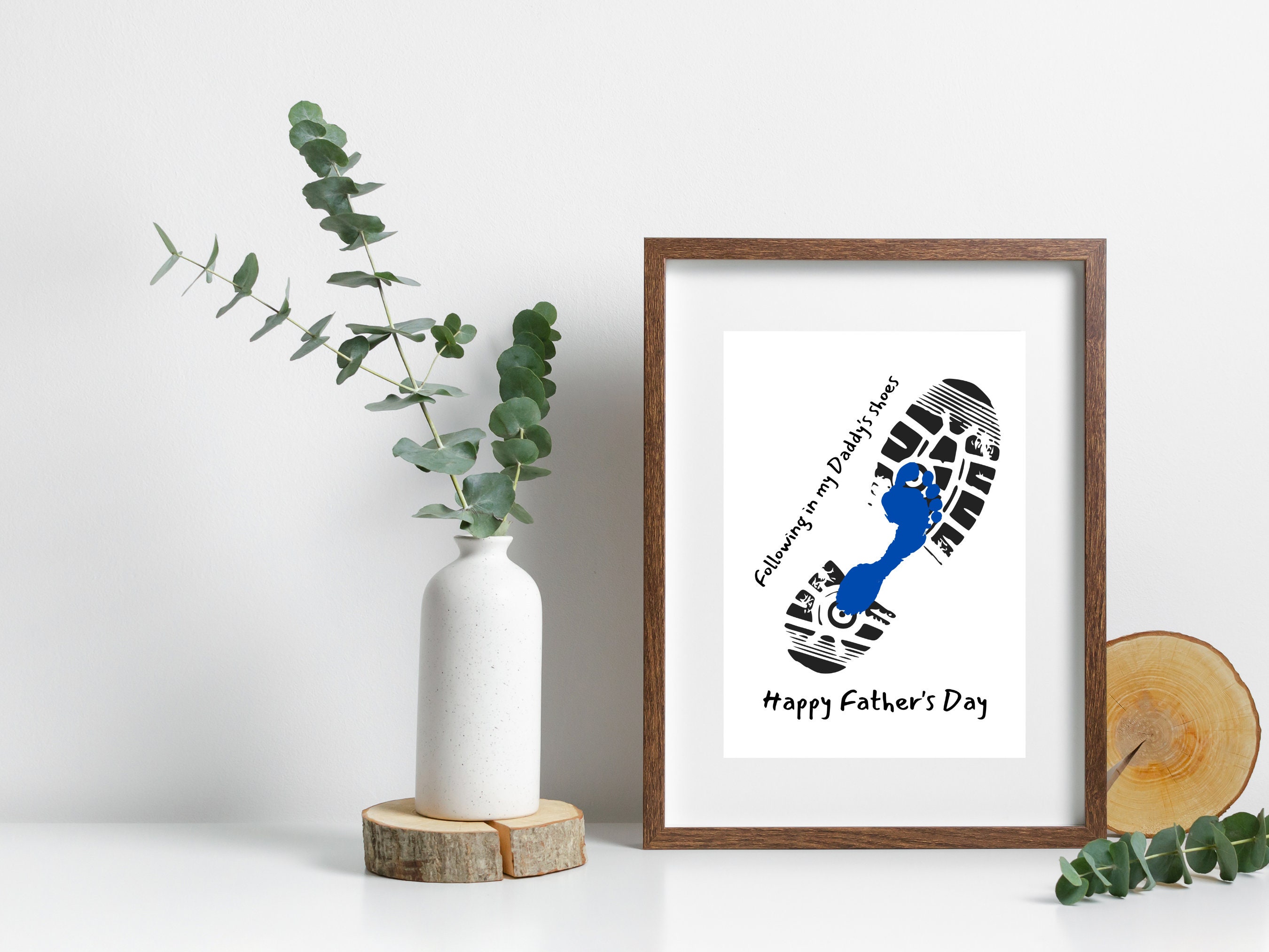 Father's Day Footprint Craft, Father's Day Footprint Art, Father's Day ...