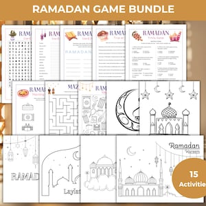 Ramadan Activity Bundle, Printable Ramadan Activities for Kids, EID ...