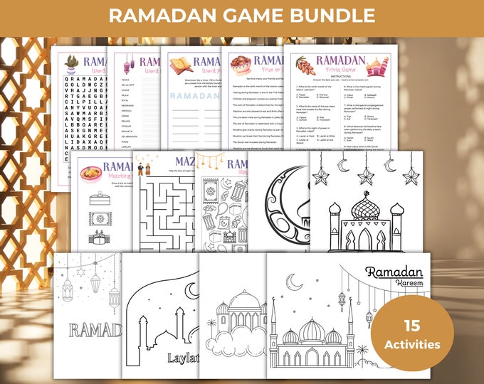 Ramadan Activity Book Printable Eid Activity Book Ramadan Printable Ramadan Activities Eid for ...