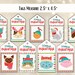 Cat Christmas Gift Tags, Printable Cat Holiday Gift Tags, Christmas ...