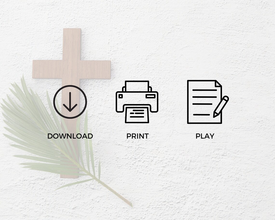 Lent Activity Bundle, Printable Lenten Party Games, Easter Activities ...