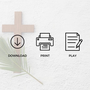 Lent Activity Bundle, Printable Lenten Party Games, Easter Activities ...