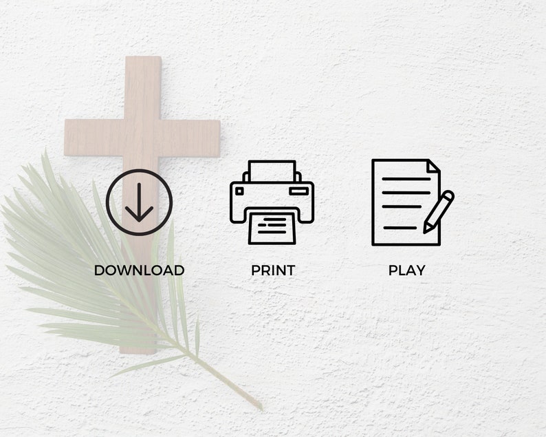 Lent Activity Bundle, Printable Lenten Party Games, Easter Activities ...