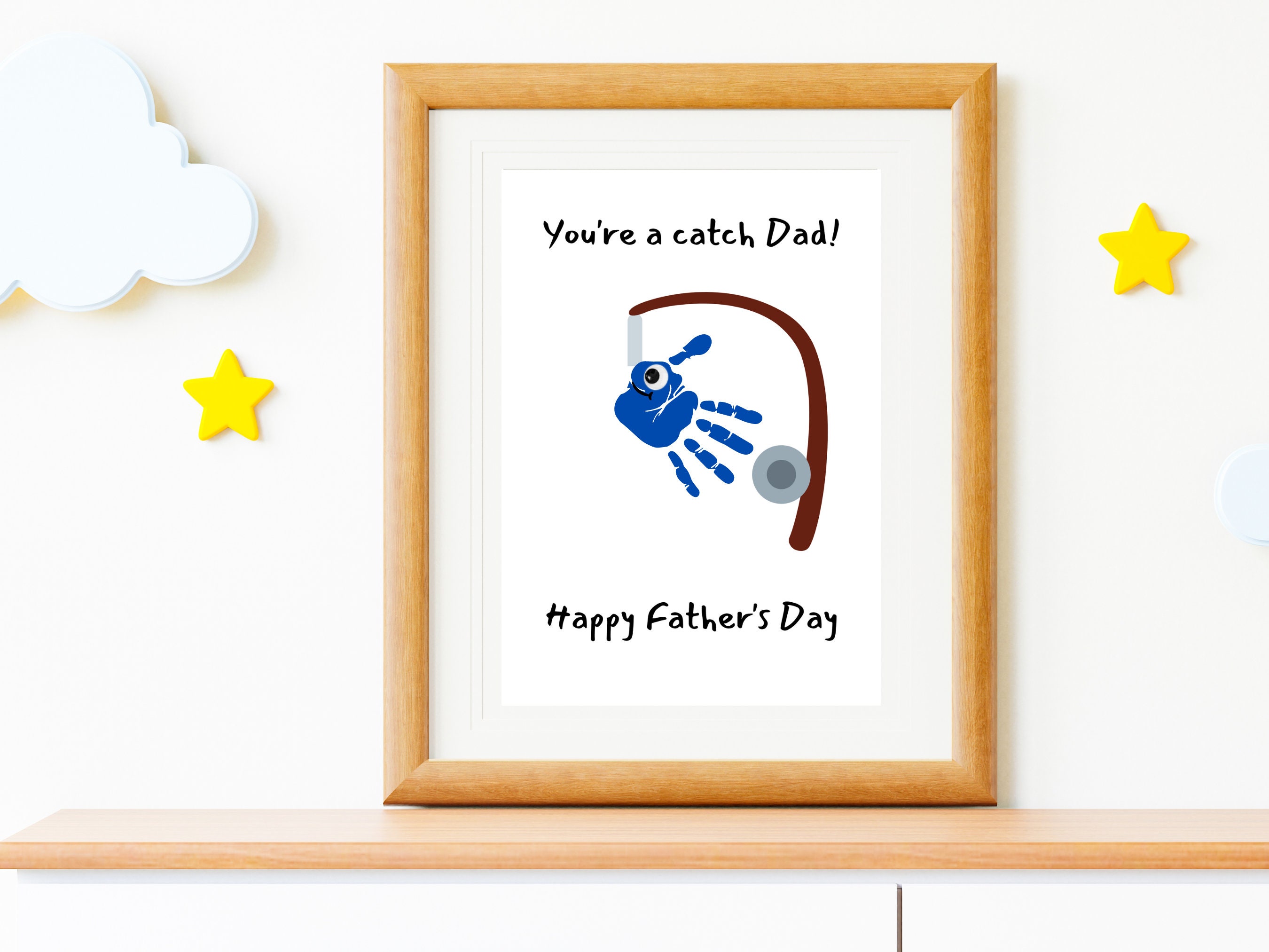 Father's Day Handprint Craft, Father's Day Handprint Art, Father's Day ...