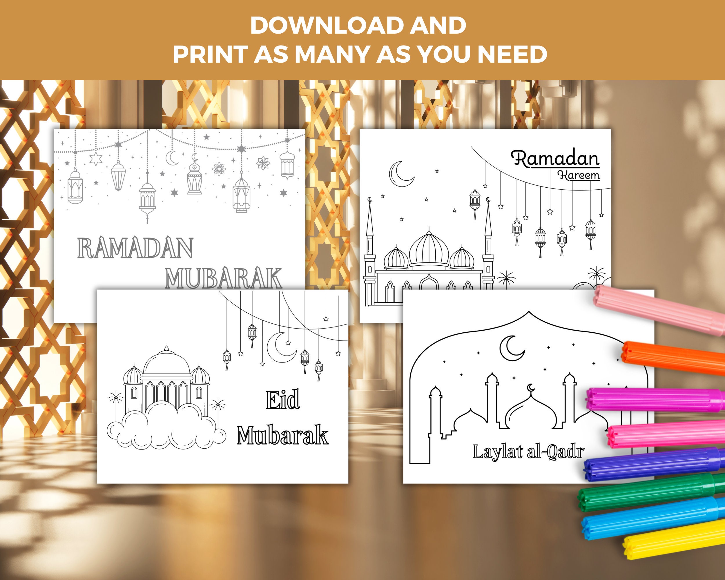 Ramadan Activity Bundle, Printable Ramadan Activities for Kids, EID ...