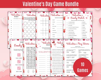 Valentine's Day Game Printables Virtual Games for Kids and Adults ...