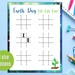 Earth Day Tic Tac Toe Game, Printable Earth Day Tic Tac Toe Game for ...