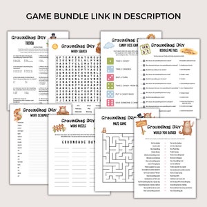 Groundhog Day Riddle Me This Game, Printable Groundhog Day Jokes ...