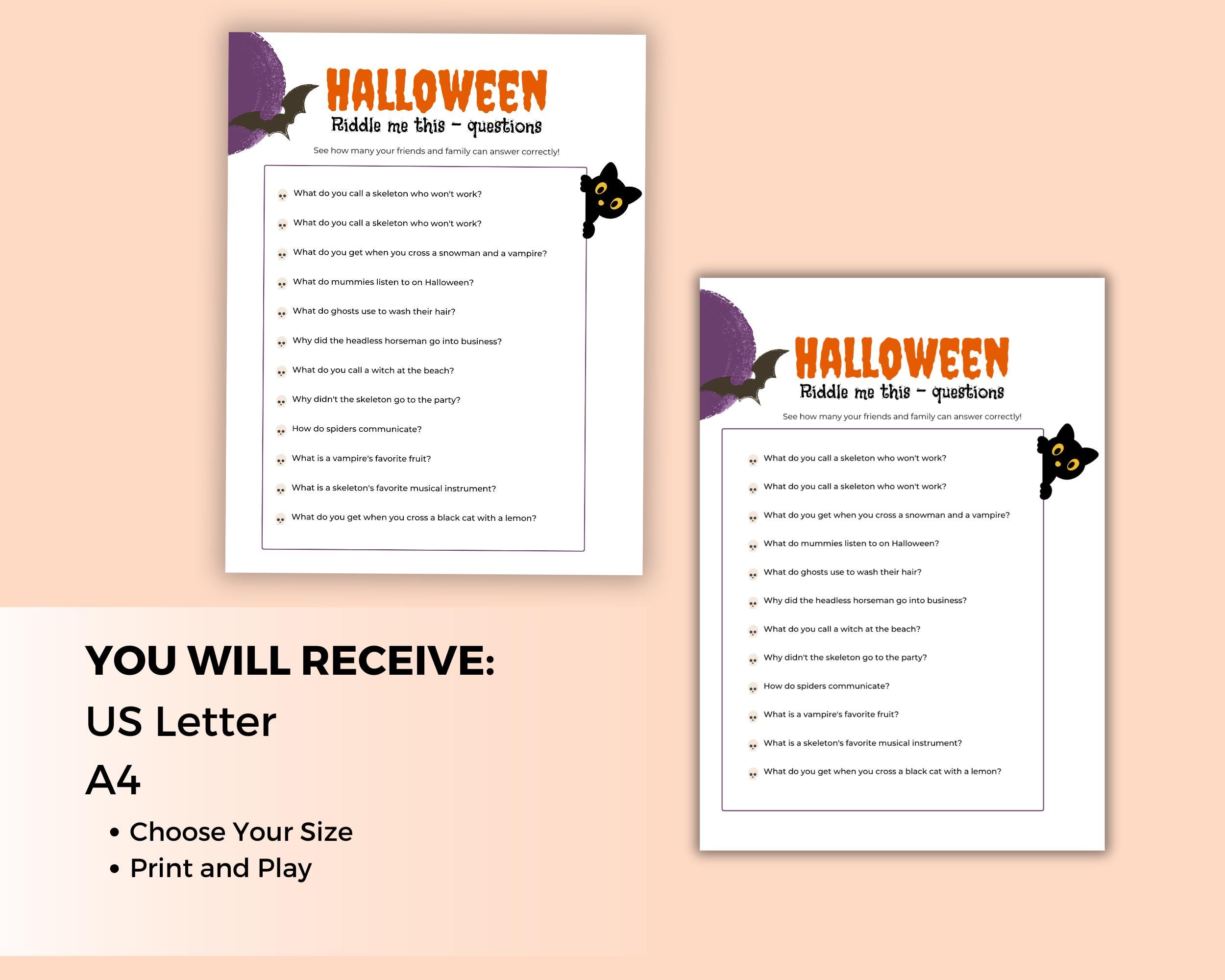 Halloween Candy Match up Game, Printable Halloween Candy Game ...