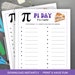 Pi Day A to Z Game, Printable Pi Day A to Z Game Activity, Pi Day Party ...