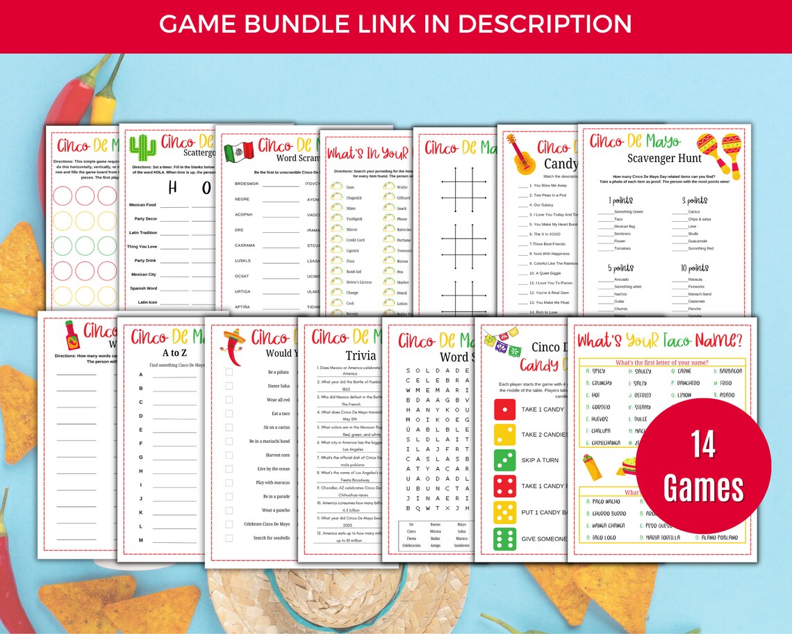 Cinco De Mayo Candy Dice Game, Printable Cinco De Mayo Activity, Cinco ...