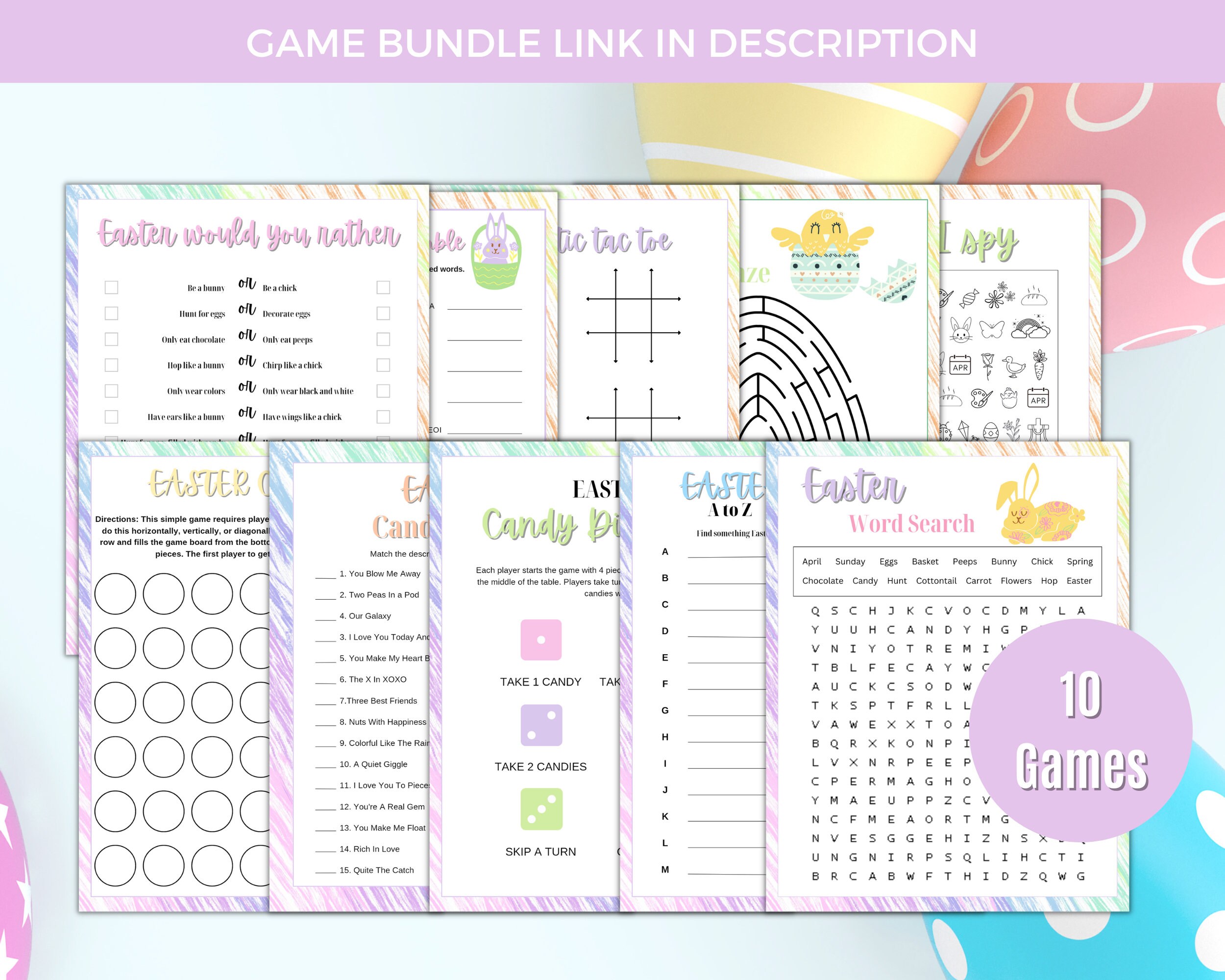 Easter Word Scramble Game, Printable Easter Word Scramble Activity ...