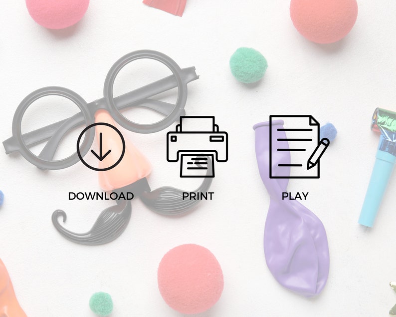 April Fools Day Game Bundle, Printable April Fools Day Activity Bundle ...