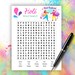 Holi Word Search, Printable Festival of Color Word Search Activity ...