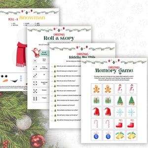 Christmas Party Game Bundle, Printable Holiday Party Games, Group Game ...