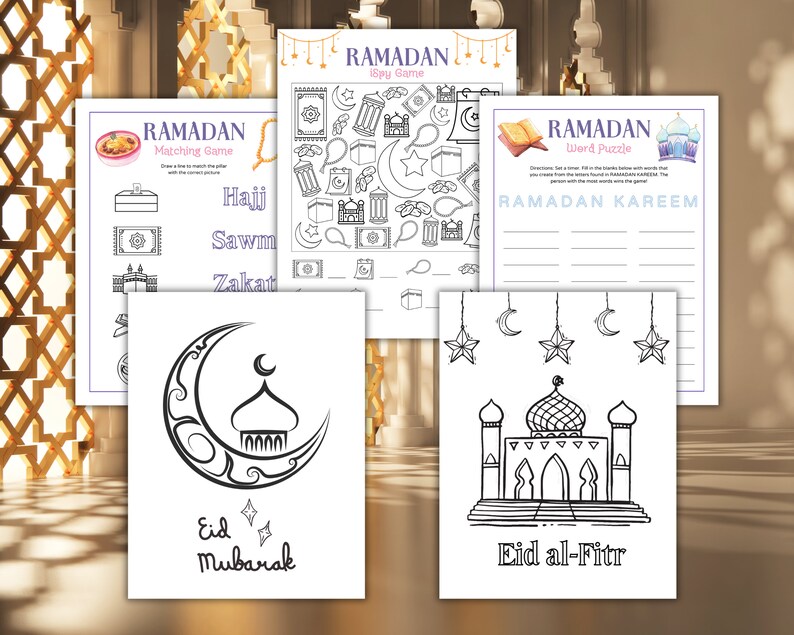 Ramadan Activity Bundle, Printable Ramadan Activities for Kids, EID ...