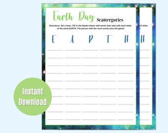 Earth Day Candy Dice Game, Printable Earth Day Candy Dice Game for Kids ...
