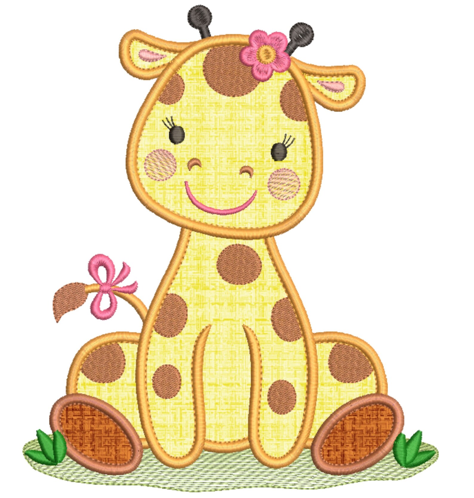Giraffe Applique Machine Embroidery Design, Baby Zoo Animal (INSTANT ...
