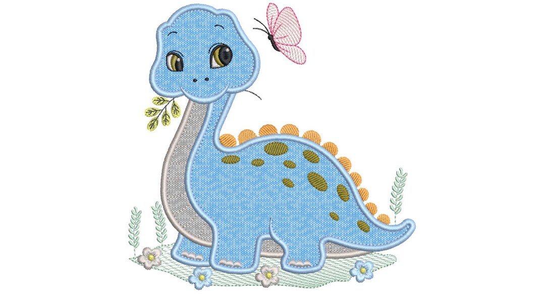 DINO Applique Machine Embroidery Designs - DINOSAUR Embroidery Design ...