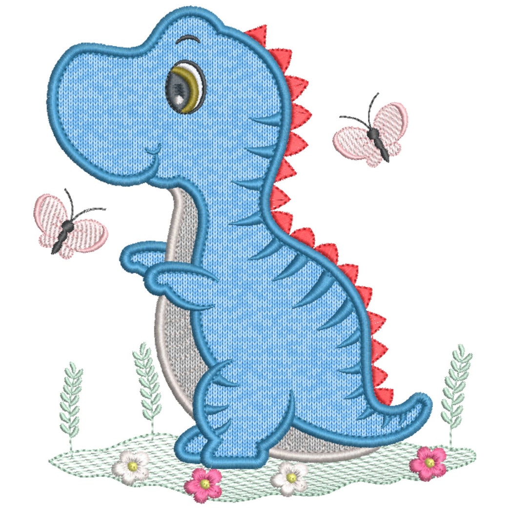 DINO Applique Machine Embroidery Designs - DINOSAUR Embroidery Design ...