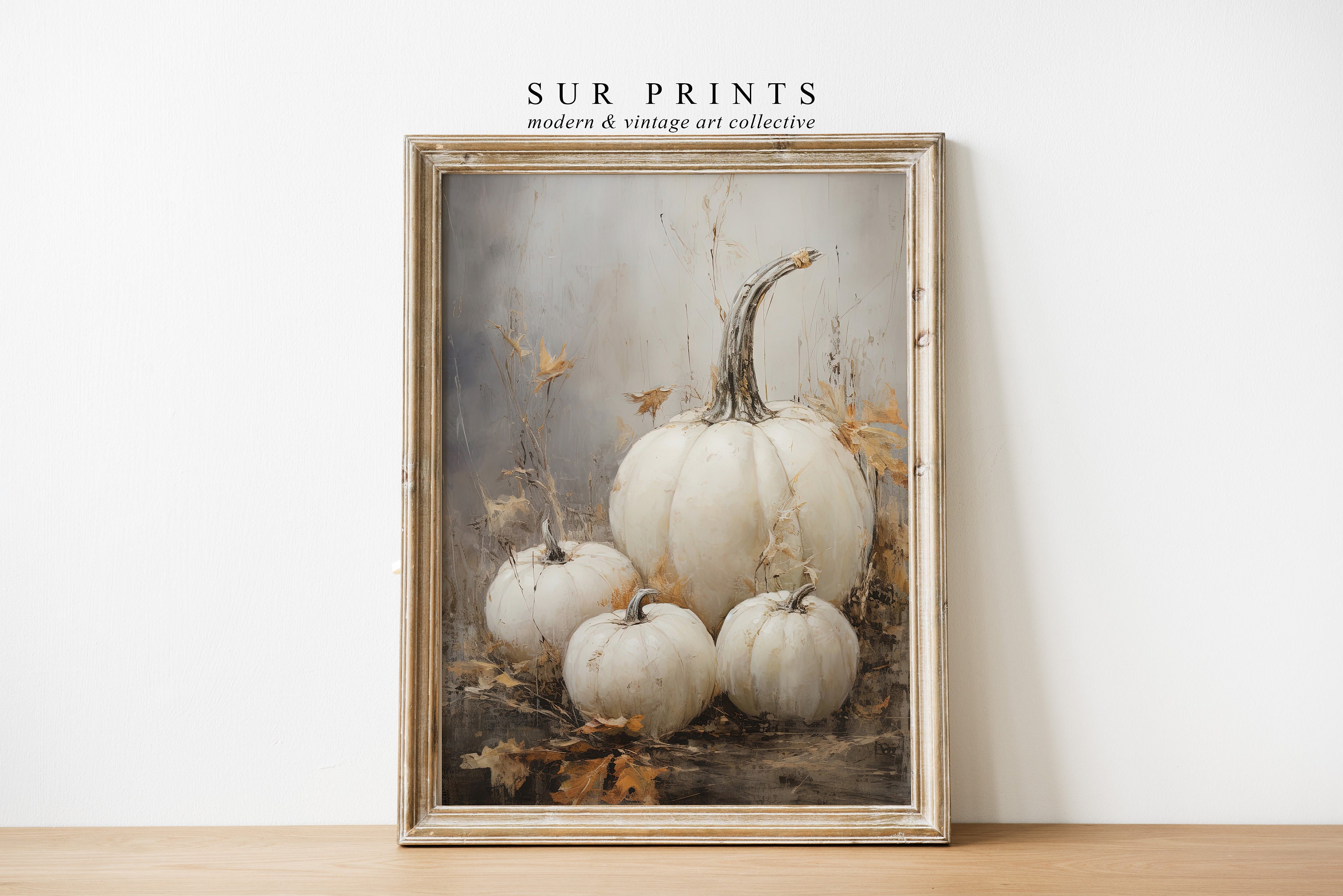 Vintage Pumpkin Still Life PRINTABLE Fall Pumpkins Print Wall Art ...