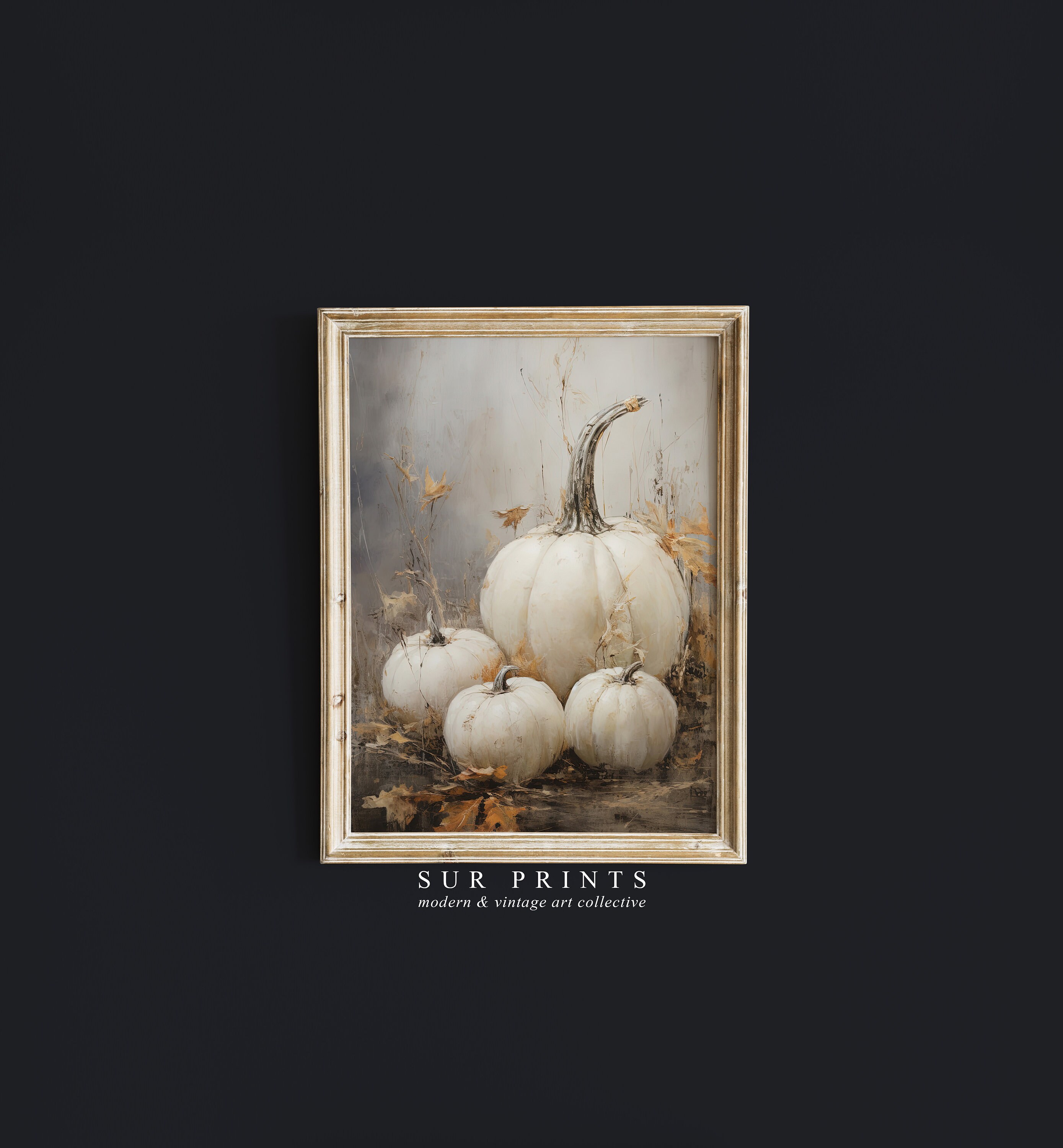Vintage Pumpkin Still Life PRINTABLE Fall Pumpkins Print Wall Art ...