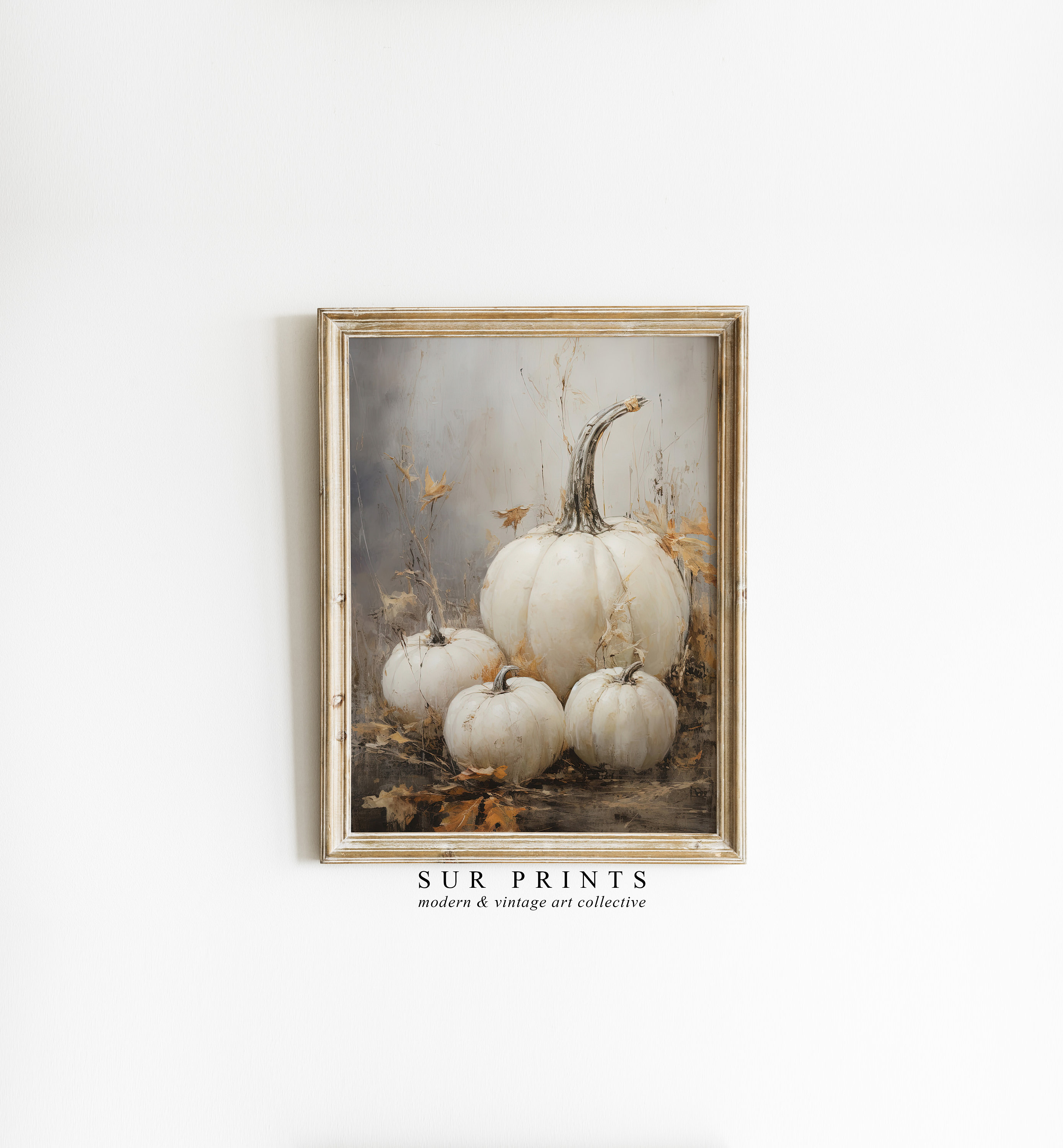 Vintage Pumpkin Still Life PRINTABLE Fall Pumpkins Print Wall Art ...