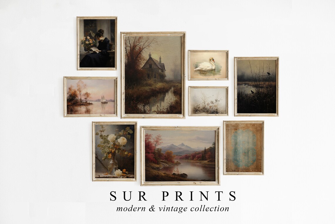 Fall Gallery Wall Set Printable, Autumn Gallery Wall Prints, Warm Tone ...