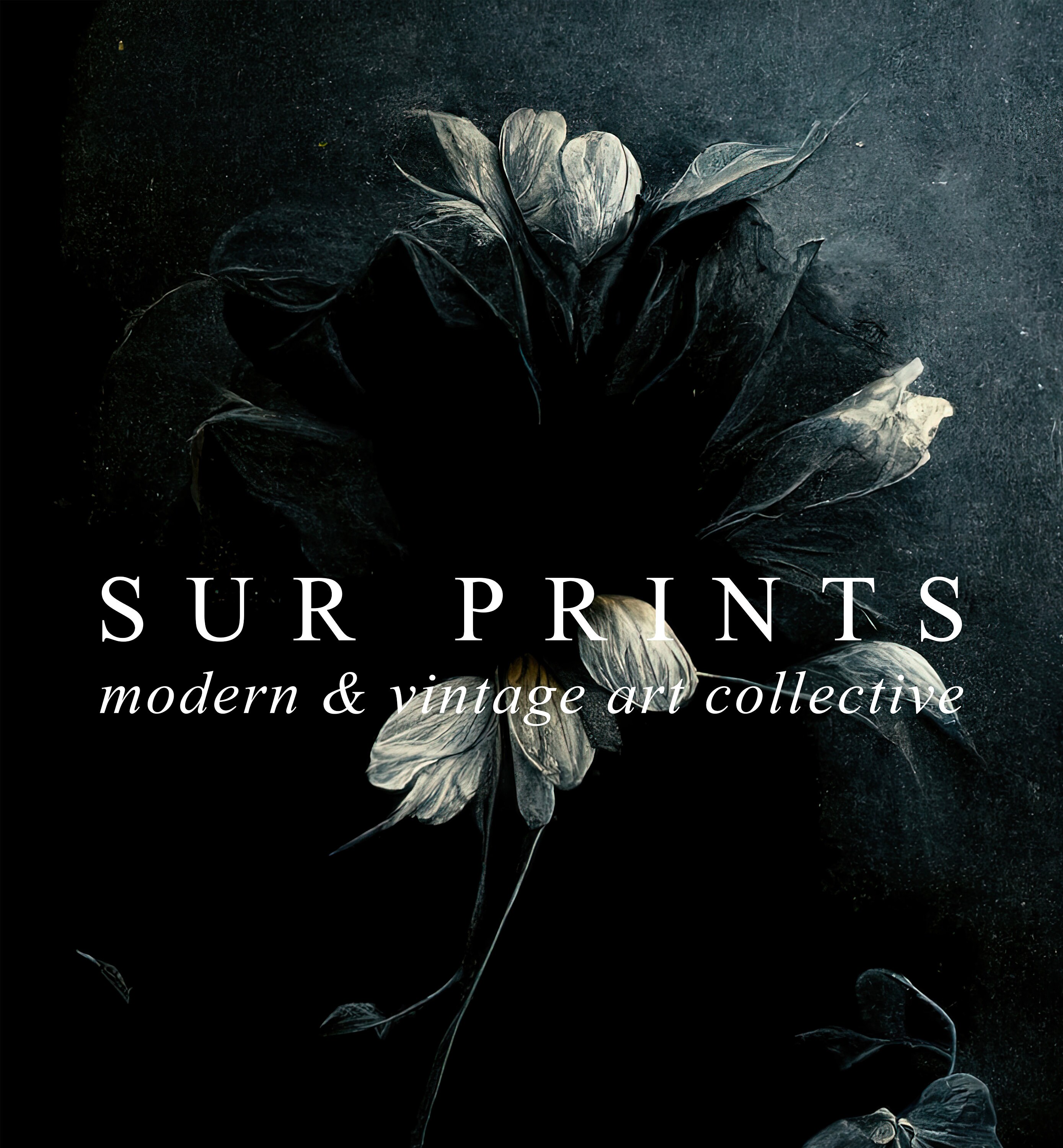 Dark Botanical Wall Art Farmhouse Decor Moody Floral Print Dark ...