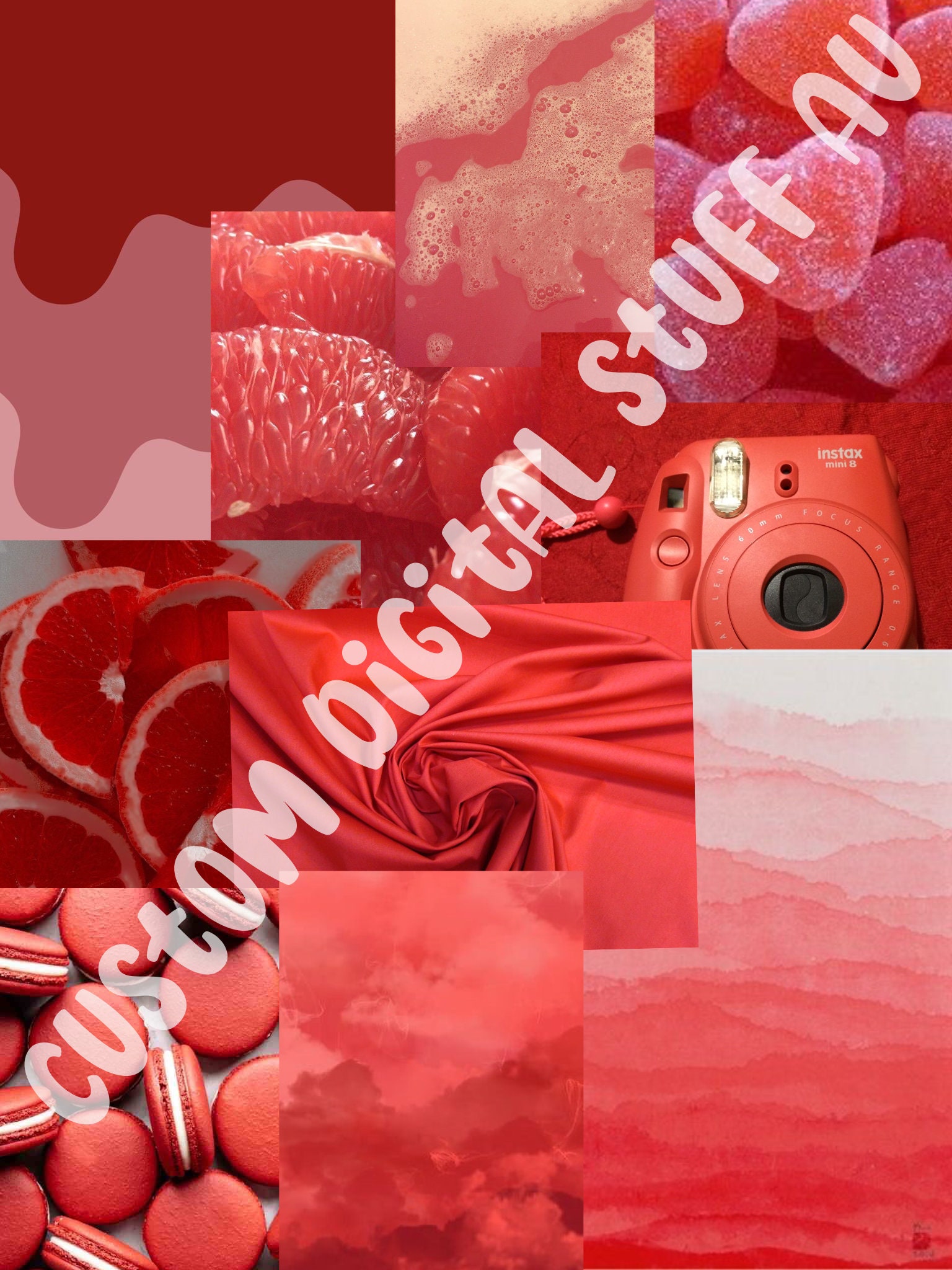 Pastel Collage Wallpapers - Etsy