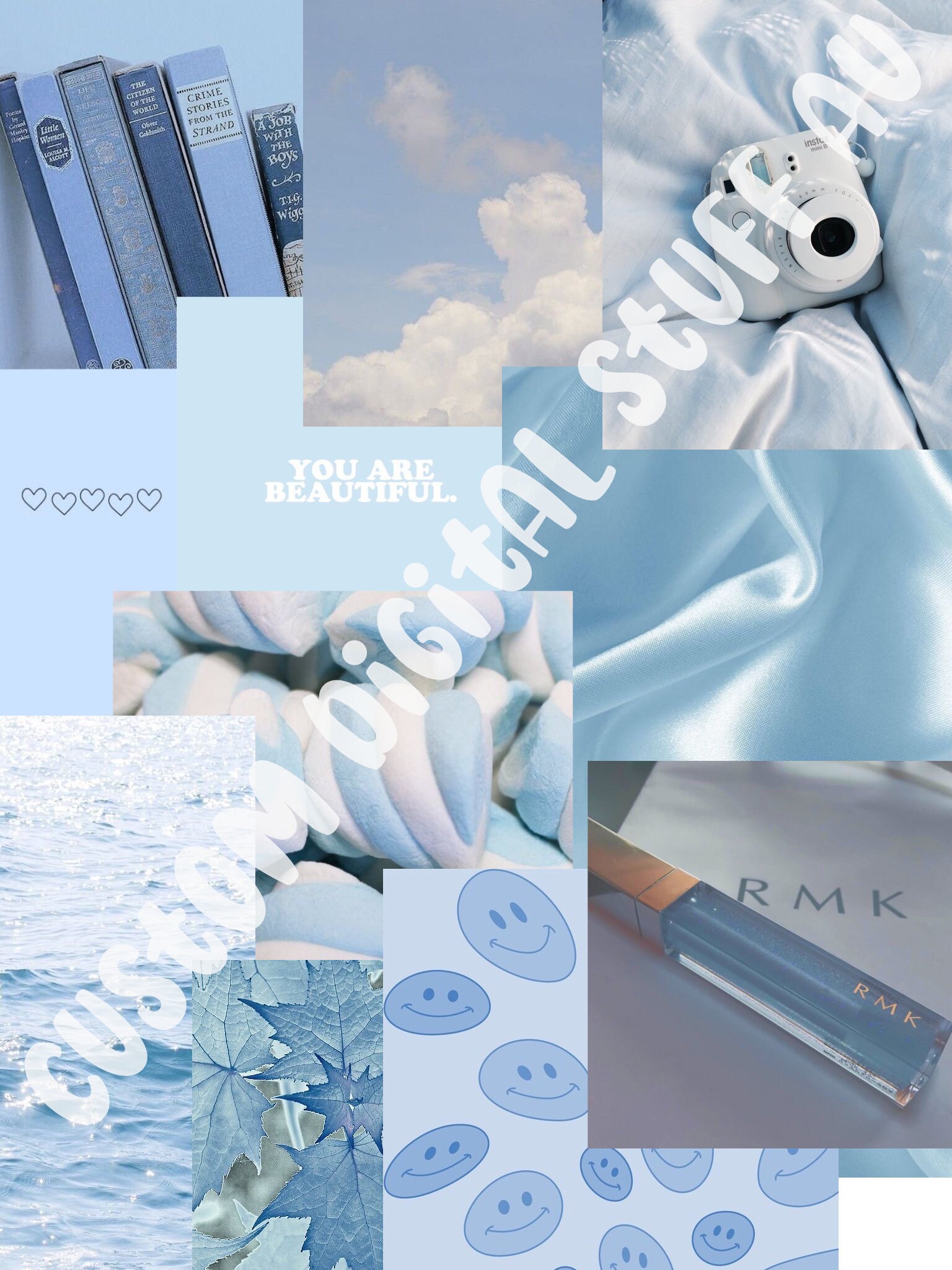 Pastel Collage Wallpapers - Etsy