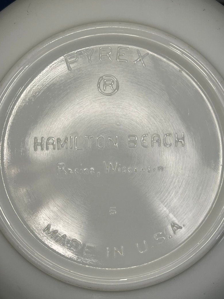 50s Pyrex Opalware Milkglass Made for Hamilton Beach Beehive - Etsy