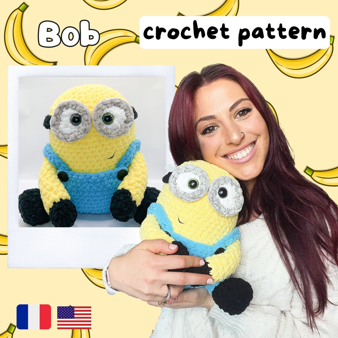 Bob - Cuddle Size - Minion Crochet Pattern Pdf -plush - AMIGURUMI / FR ...