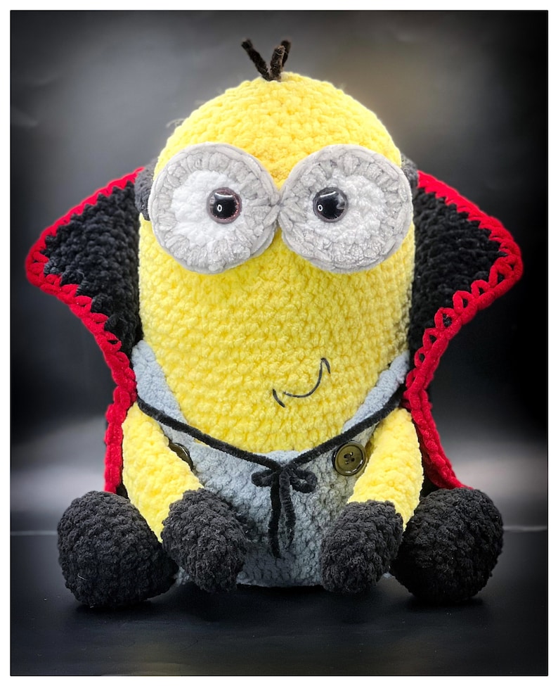 Kevin Halloween Minion Crochet Pattern Pdf Cuddle Size - Etsy