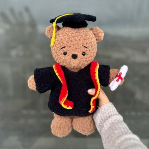 Teddy Bear With GRADUATION Outfit - Crochet Pattern - Amigurumi Pattern ...