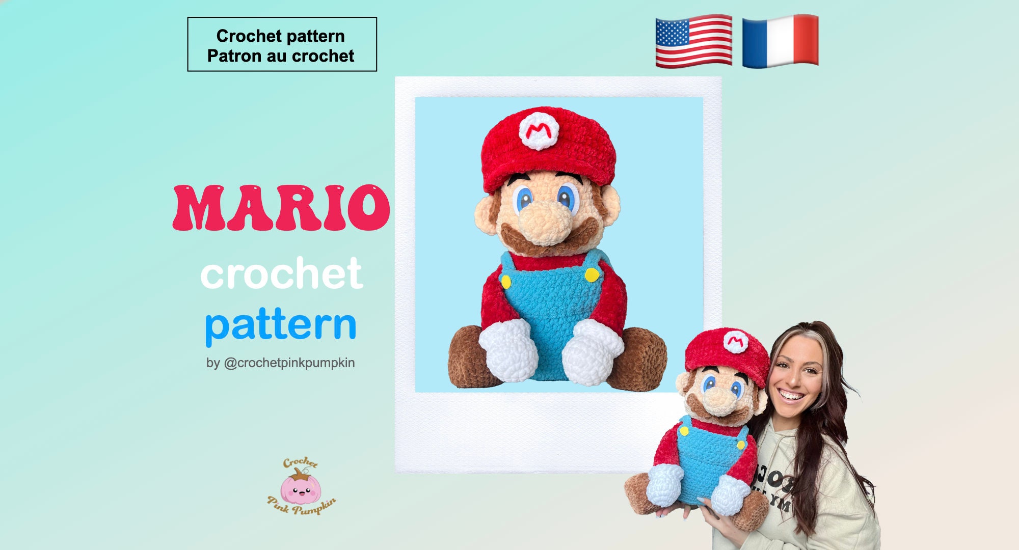 Super Mario Crochet Pattern PDF Plush Amigurumi Tutoriel - Etsy