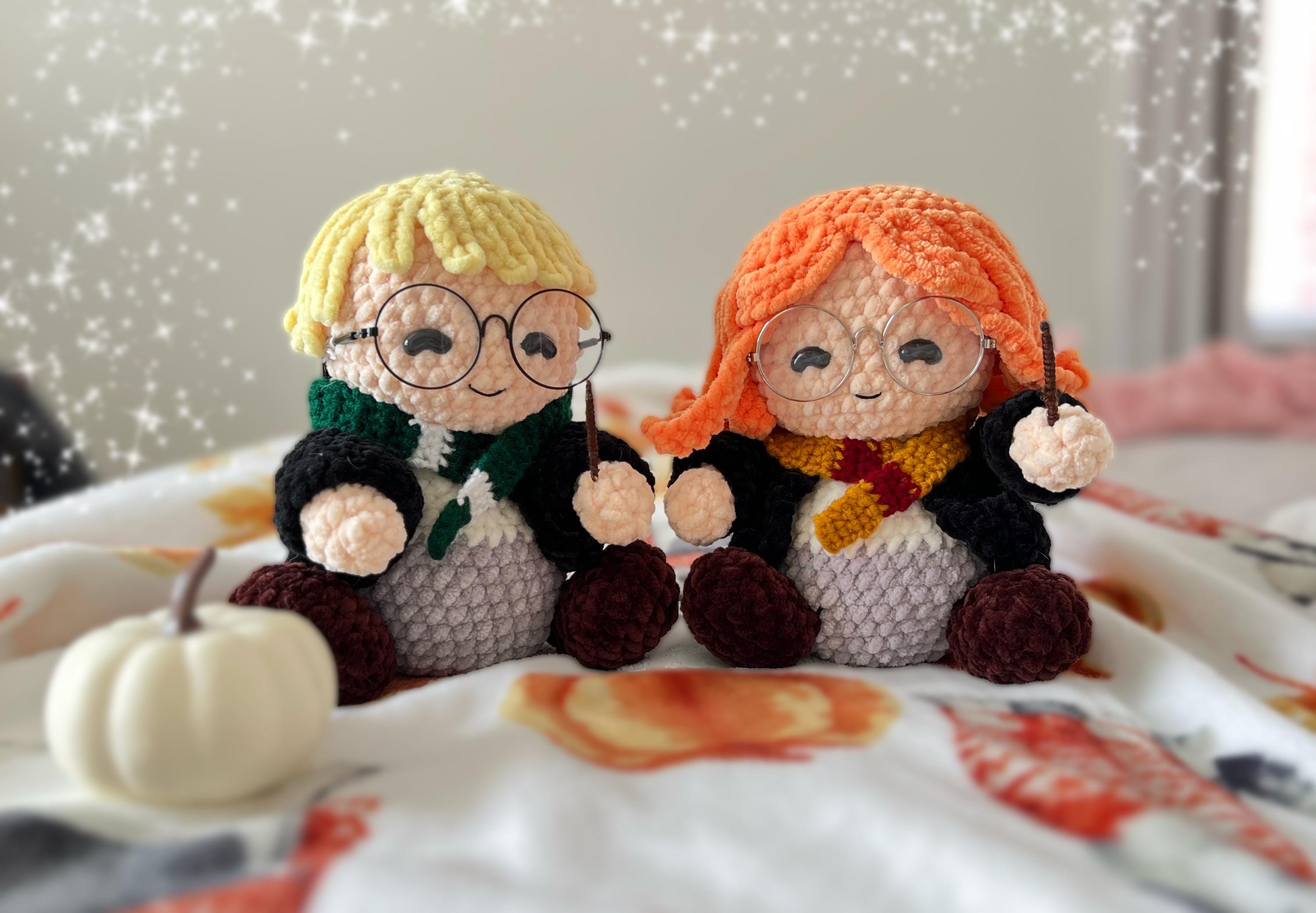 Wizard and Witch 2 in 1 Crochet Pattern - Halloween Fall Crochet Dolls ...