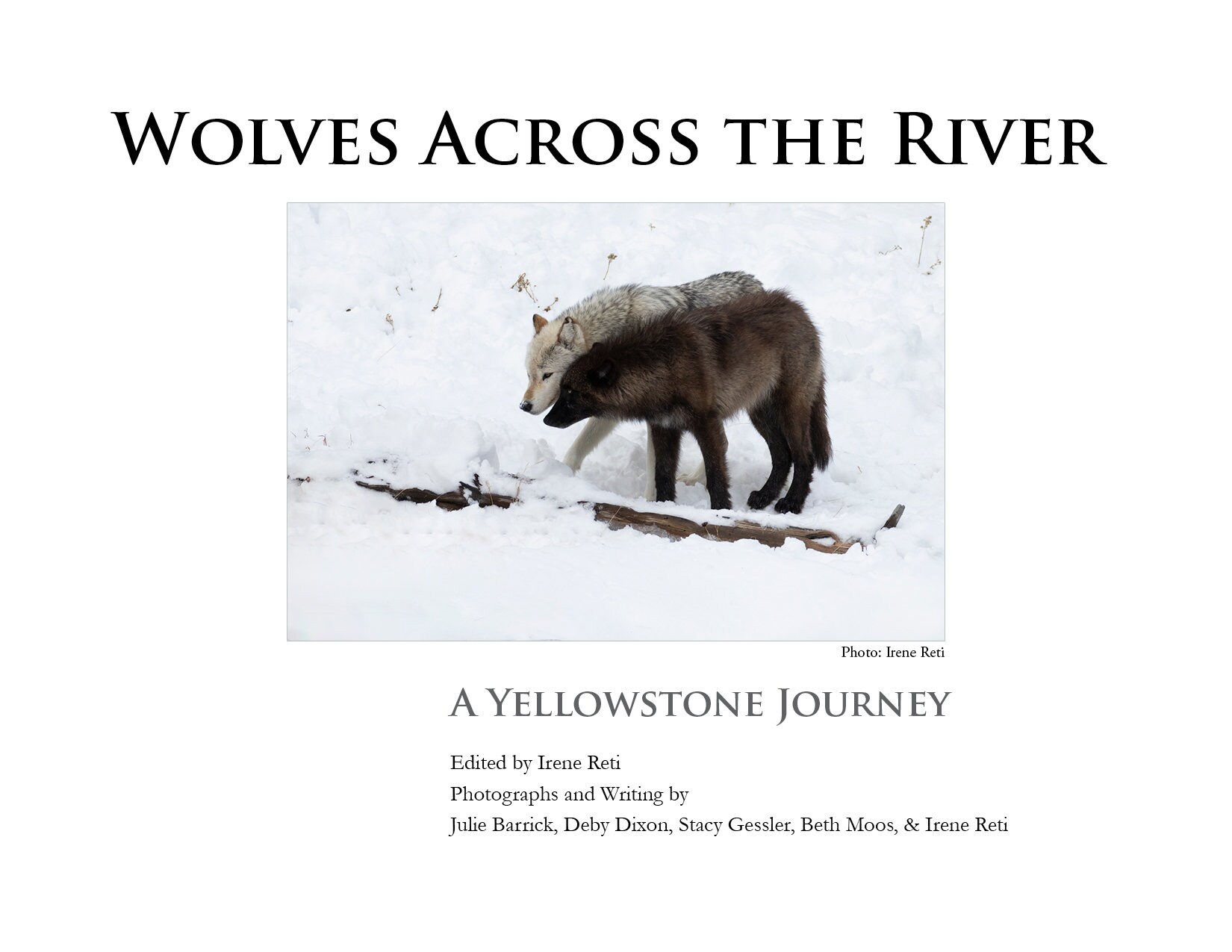 Wolves Across the River: A Yellowstone Journey - Etsy
