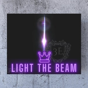 Light the Beam Poster, Sacramento Basketball Decor, Sac Town Playoff ...